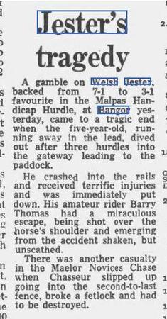 Trying to think of a welsh trainer. > Betfair Community > Horse Racing